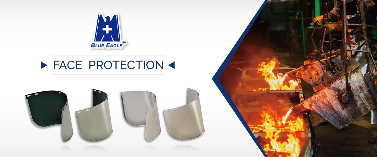 Safety Aluminized Faceshield｜Blue Eagle｜PPE Aluminized Faceshield